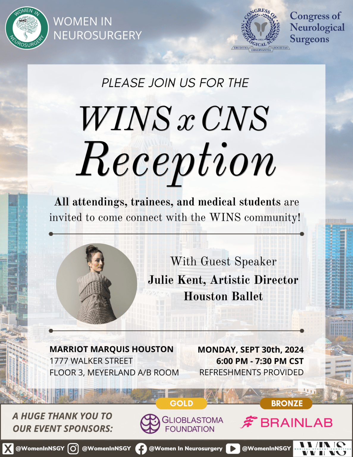 WINS x CNS Reception – WINS – Women in Neurosurgery